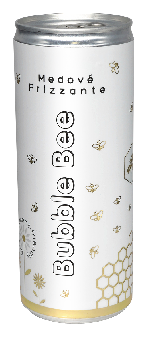 Medové frizzante Bubble Bee plechovka 250 ml | APIMED.sk